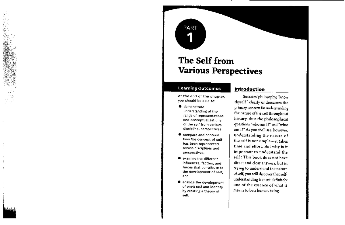 UTS-Chap-1 - for understanding the self - Bachelor of Technical ...