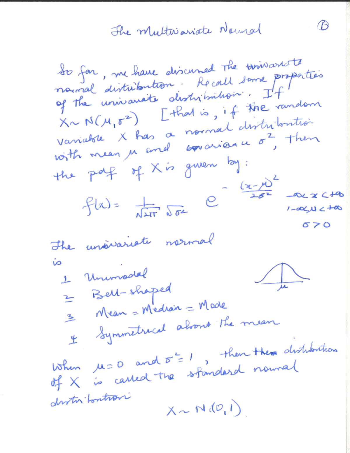 1-Multivariate Normal - STAT 973 - Studocu