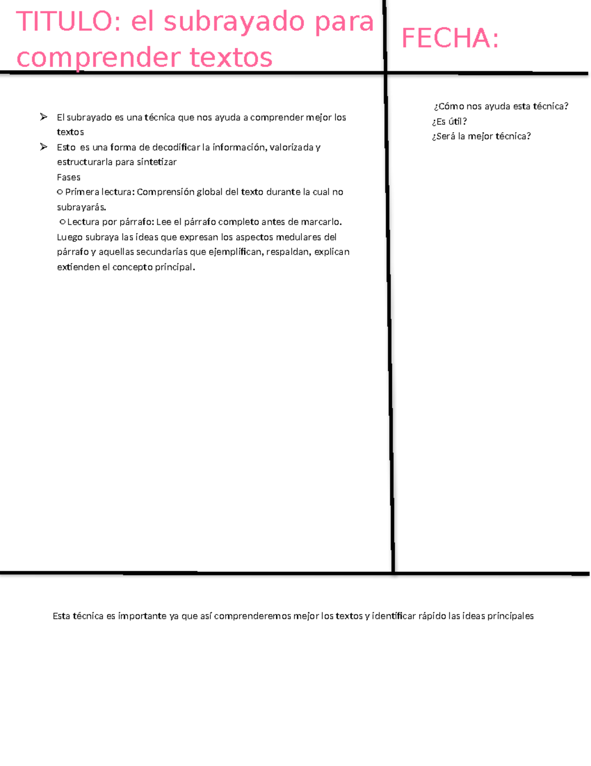 IVU Actividad 7 - TITULO: el subrayado para comprender textos FECHA: 07 ...