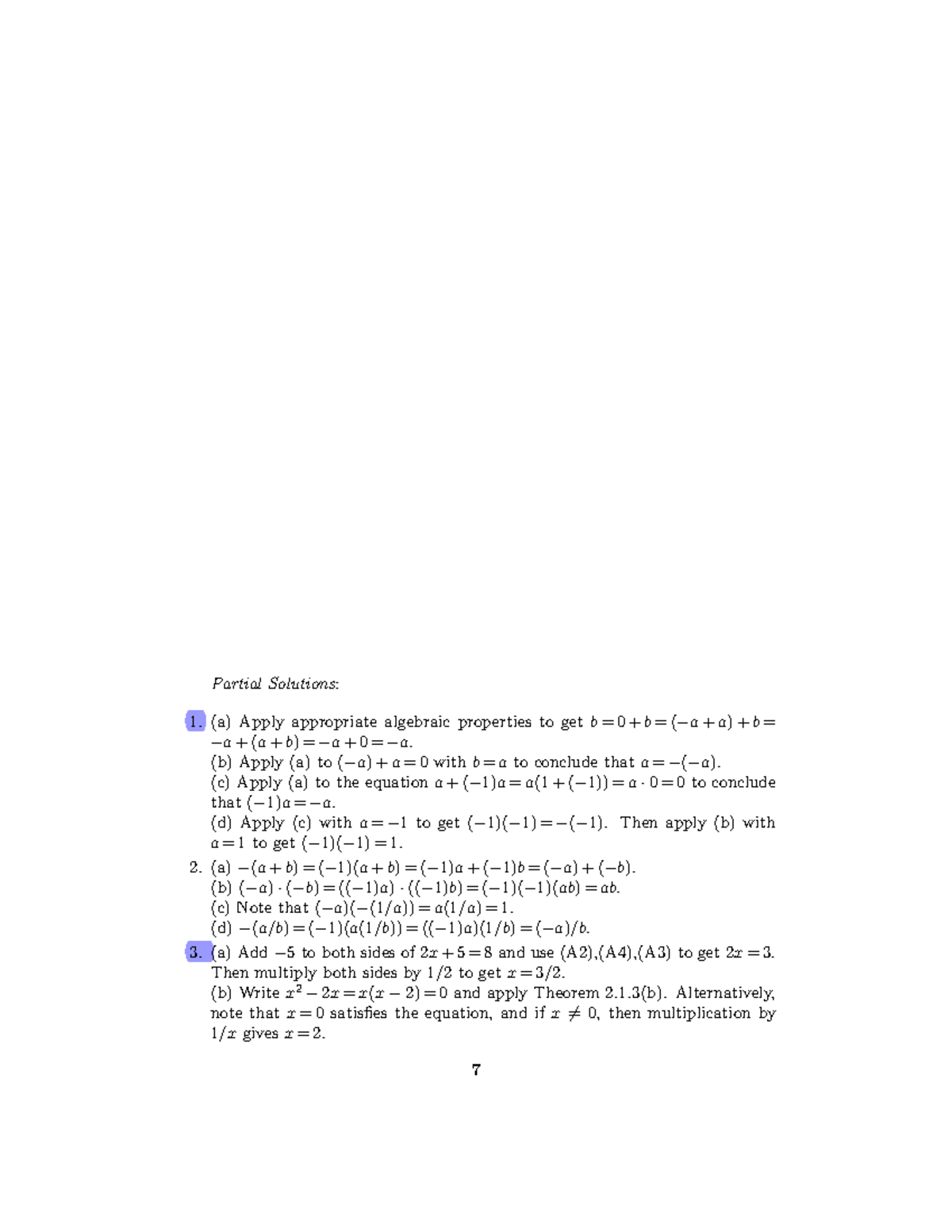 MTH401-HW 1-Corr - ... - CHAPTER 2 THE REAL NUMBERS Students will be ...