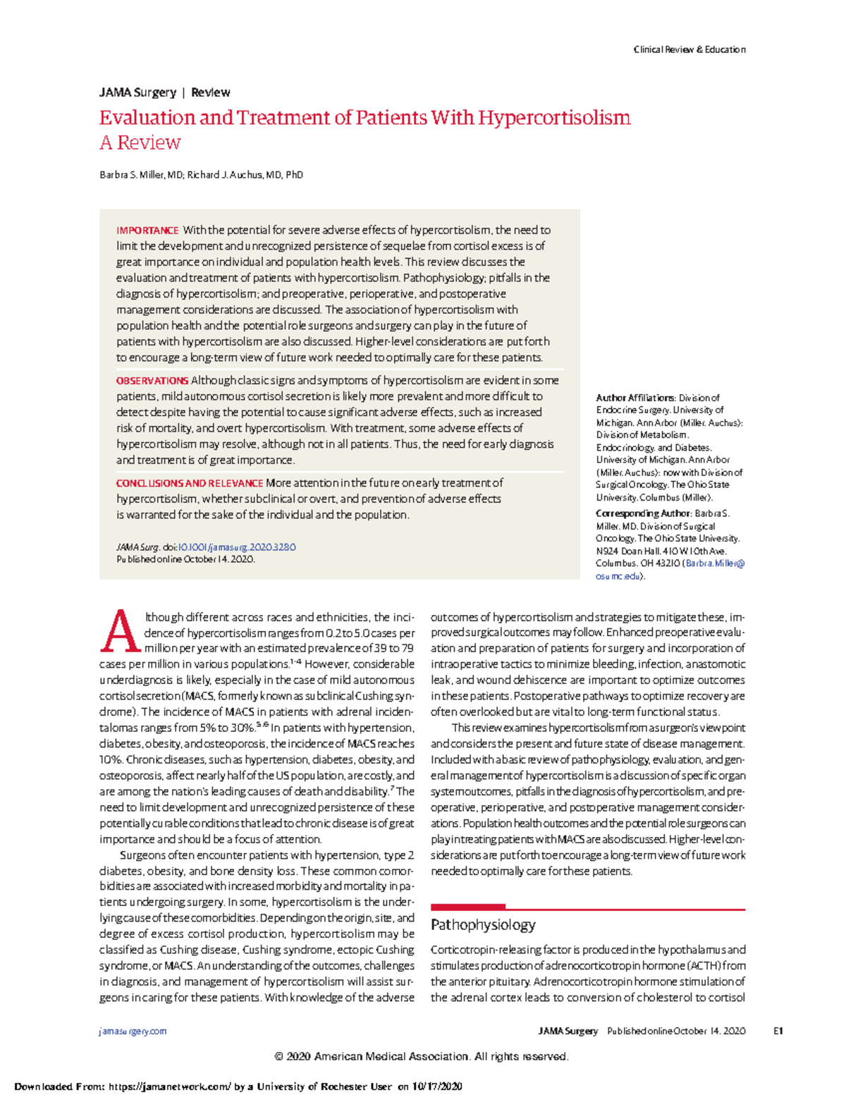 Hipercortisolismo - Evaluation and Treatment of Patients With ...