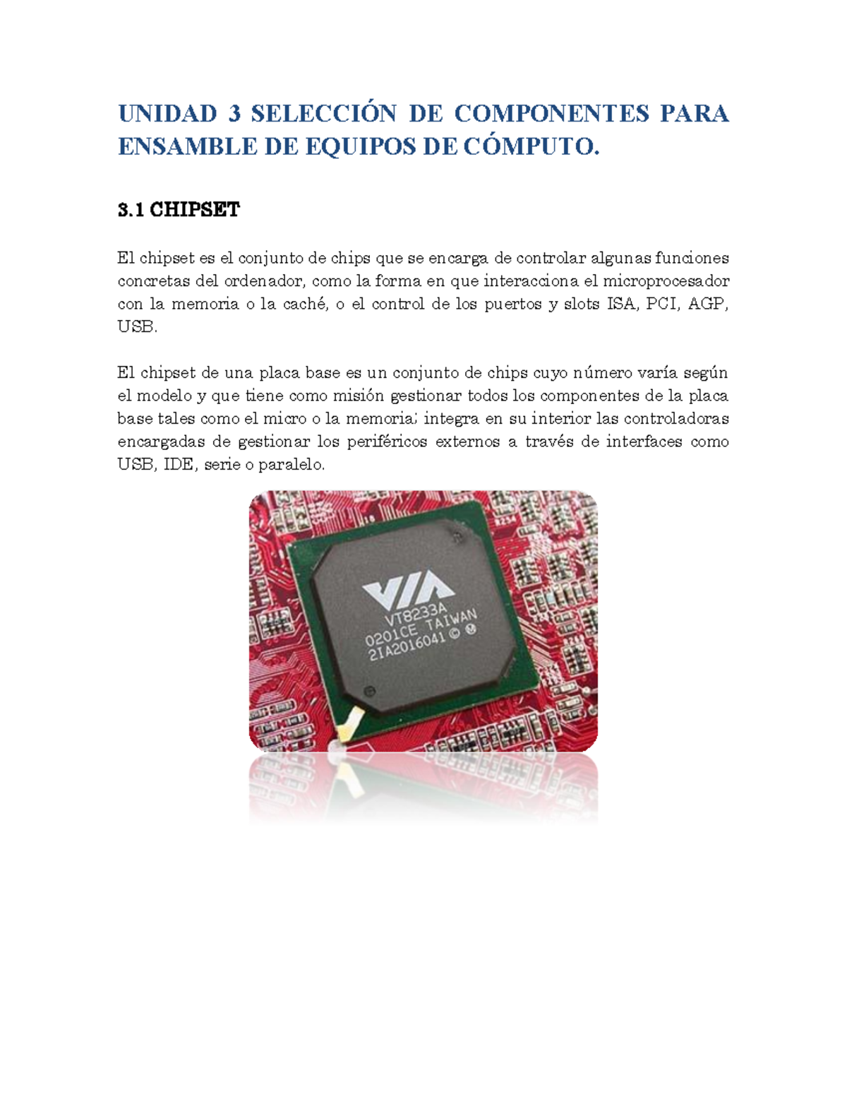 Unidad 3 Selecciondecomponentes - UNIDAD 3 SELECCIÓN DE COMPONENTES ...