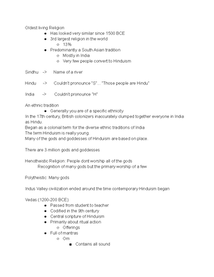 Intro to Religion Day 1 Notes - Intro to Religions Day 1 Notes Cult ...