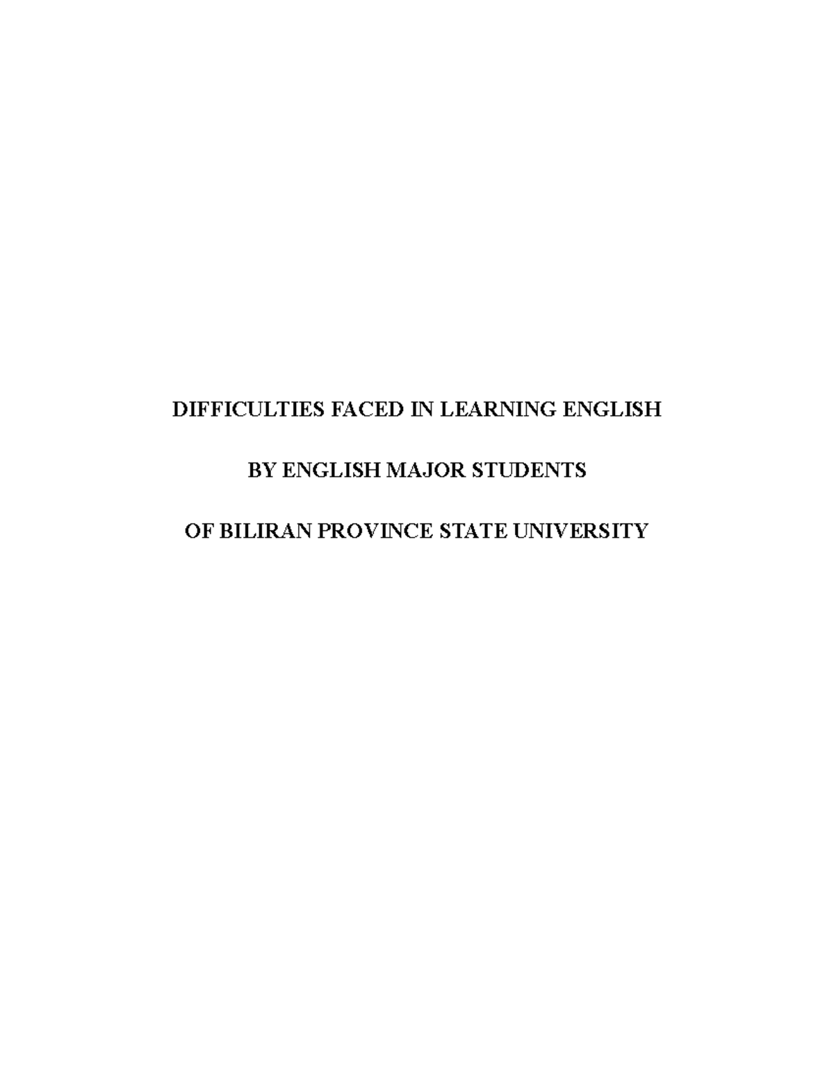 Difficulties- Faced-IN- Learning- English - DIFFICULTIES FACED IN ...