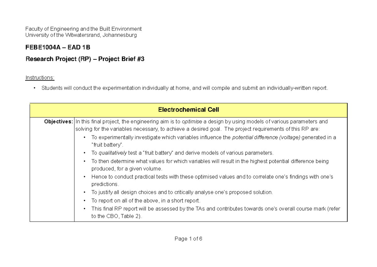 Research Project Brief #3 (2024) - University of the Witwatersrand ...