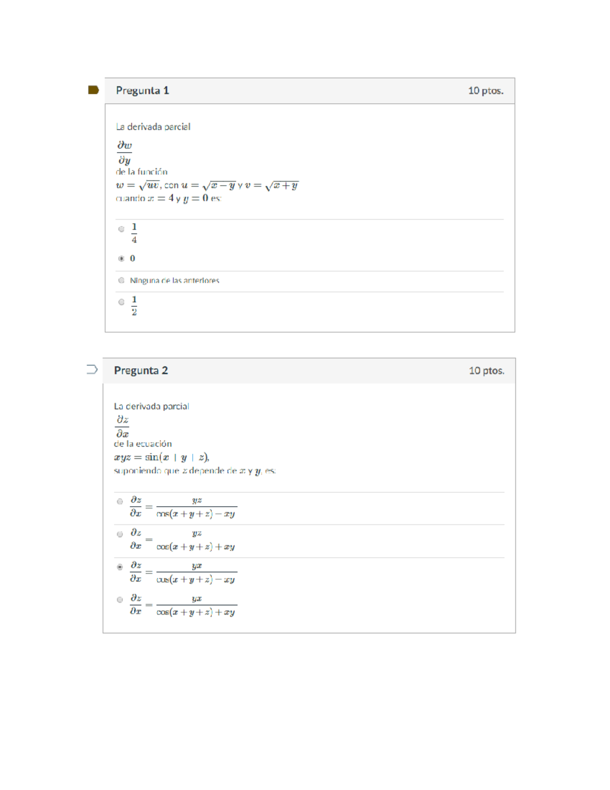 Examen 15 Octubre 2017, preguntas y respuestas - Calculo - Warning: TT: undefined function: 32 ...
