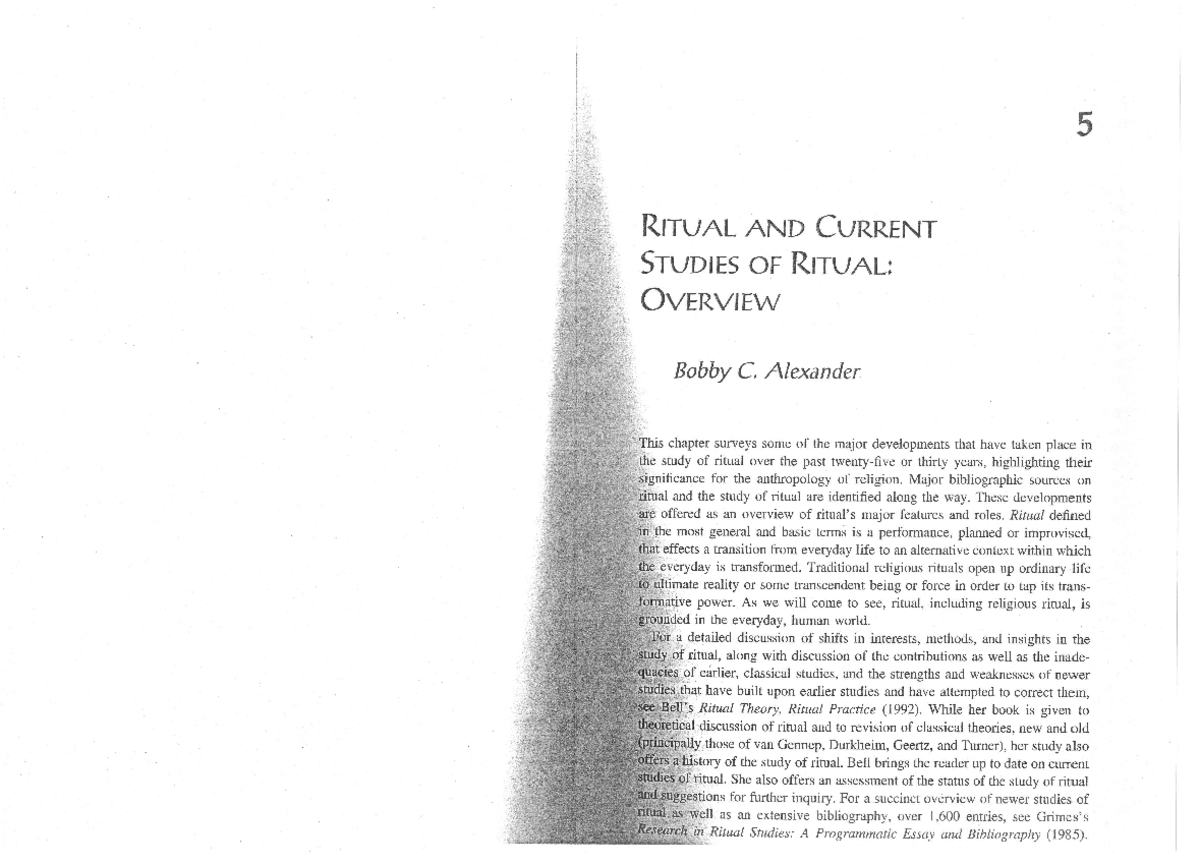 Ritual and Current Studies of Ritual Overview - Chinese buddhism and ...