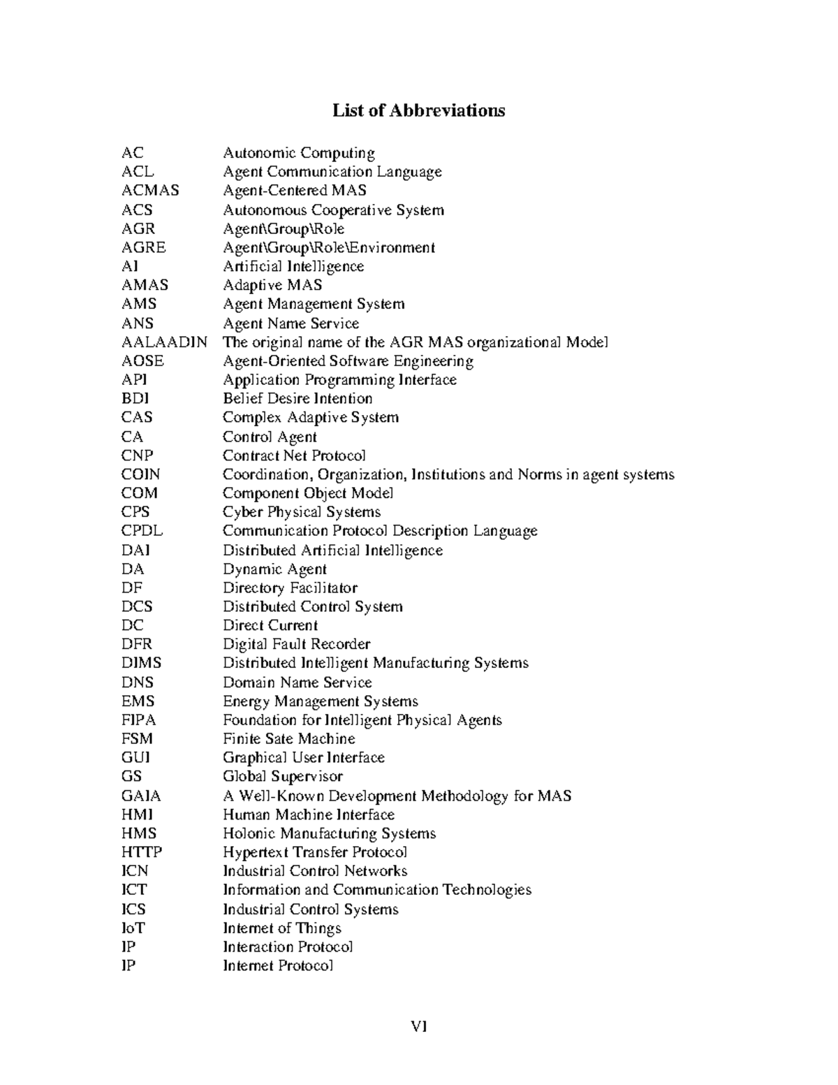 Agent-based SCADA Systems - List of Abbreviations AC Autonomic ...