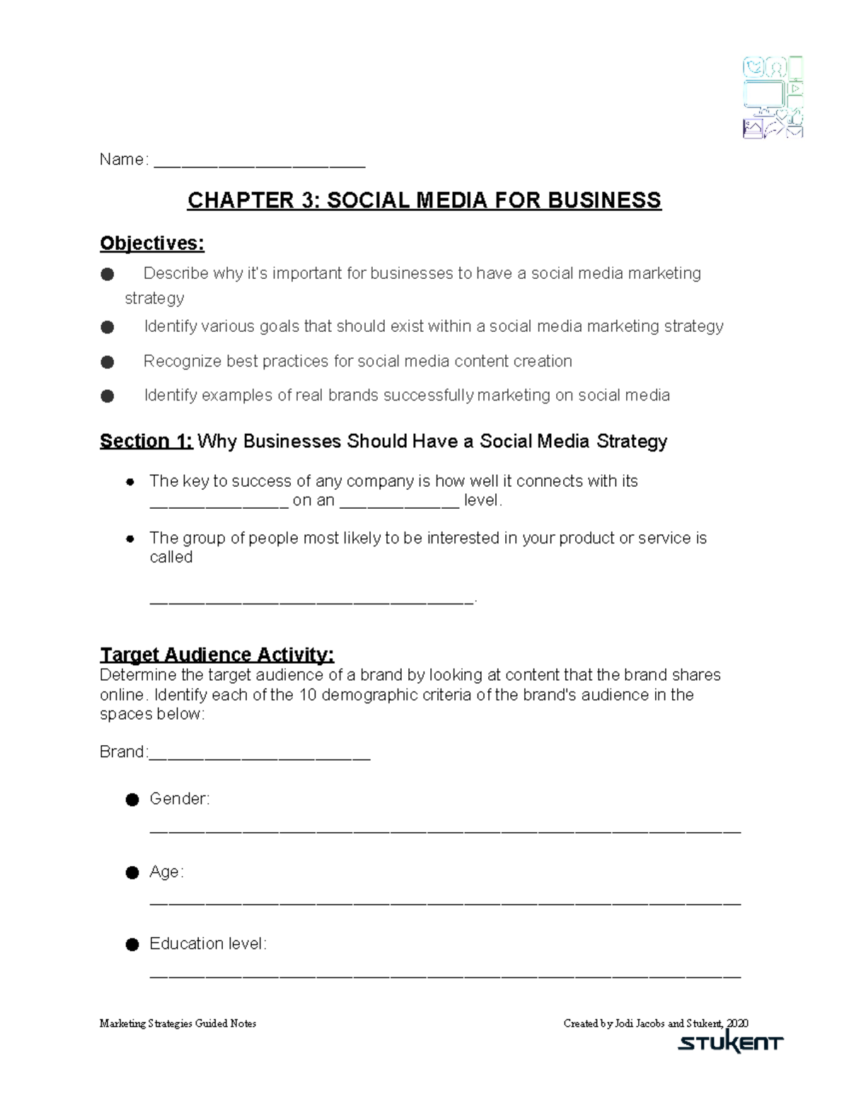 Chapter 3 MS Guided Notes - Name: _______________________ CHAPTER 3 ...