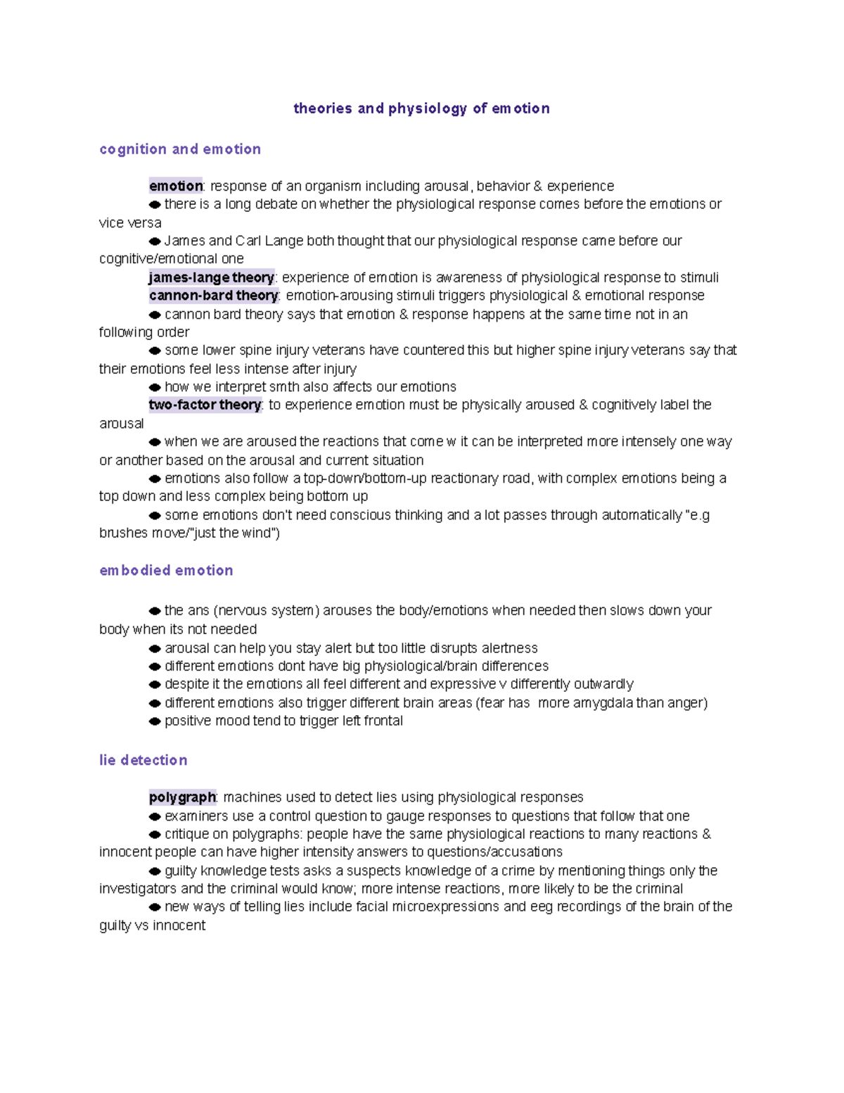 Theories of emotions - theories and physiology of emotion cognition and ...