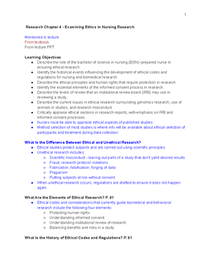 Chapter 1 Week 1 Notes for Research - Chapter 1 Week 1 Notes for ...