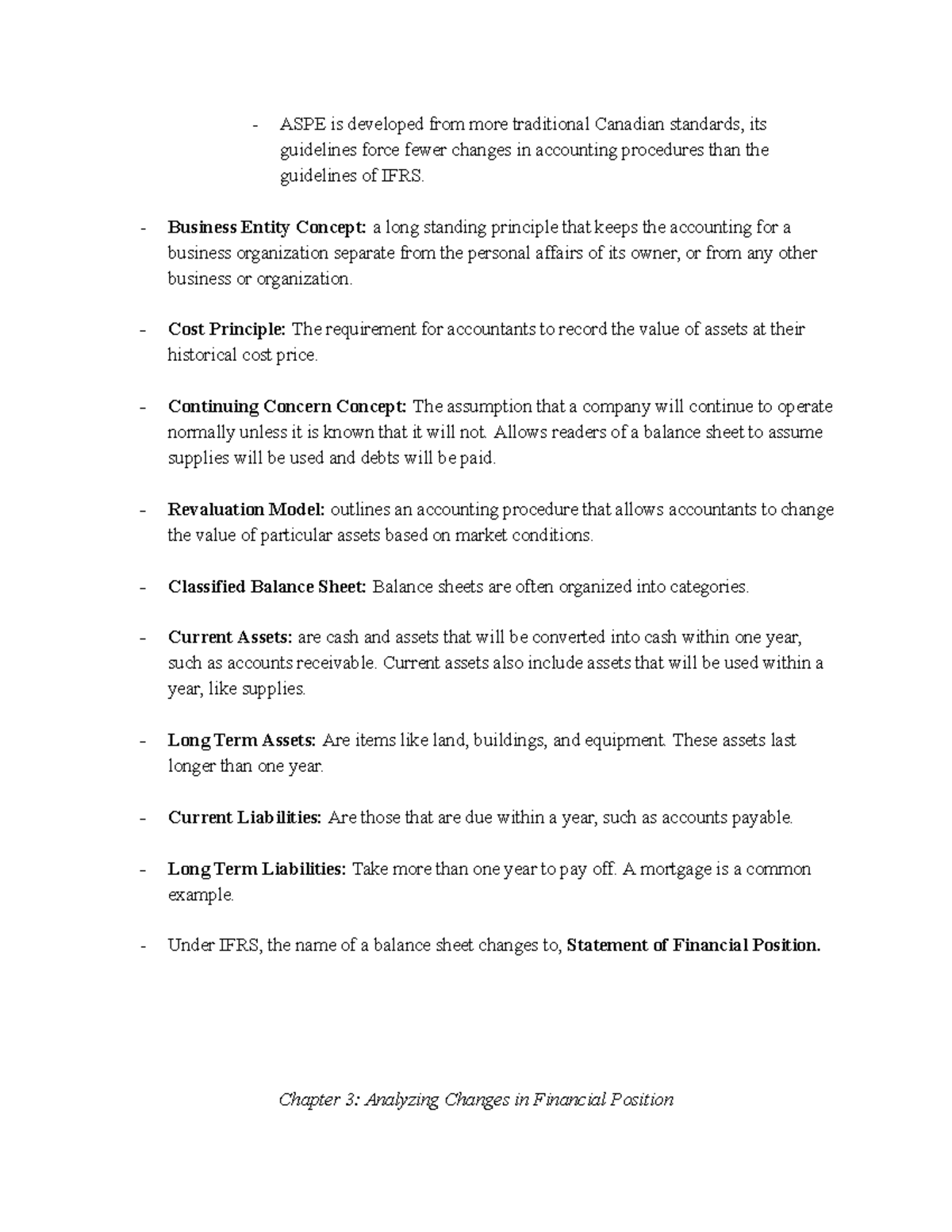 Accounting 3 - ASPE is developed from more traditional Canadian ...