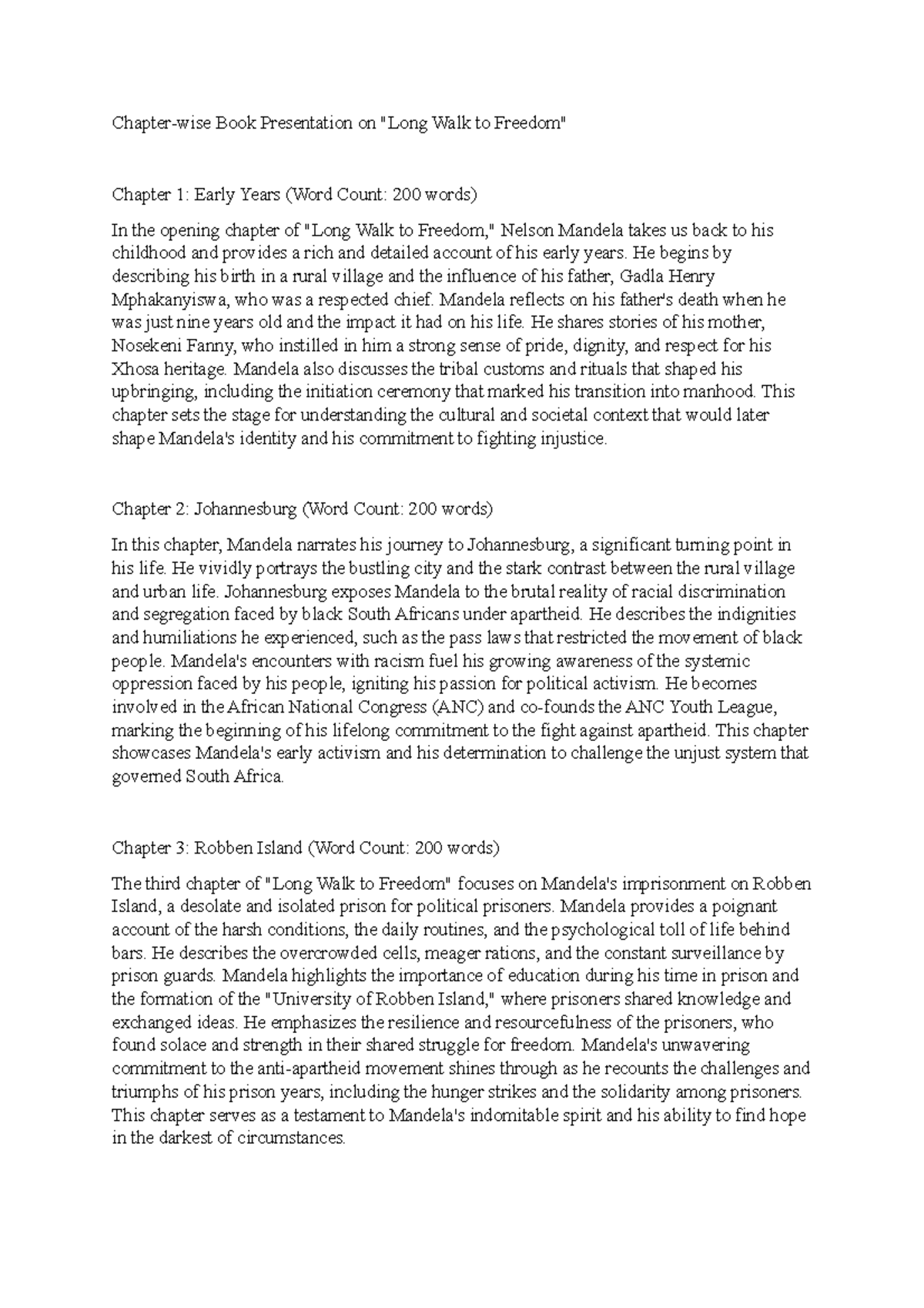 Sibi 1 Class Notes For Exam Preparation Chapter Wise Book Presentation On Long Walk To