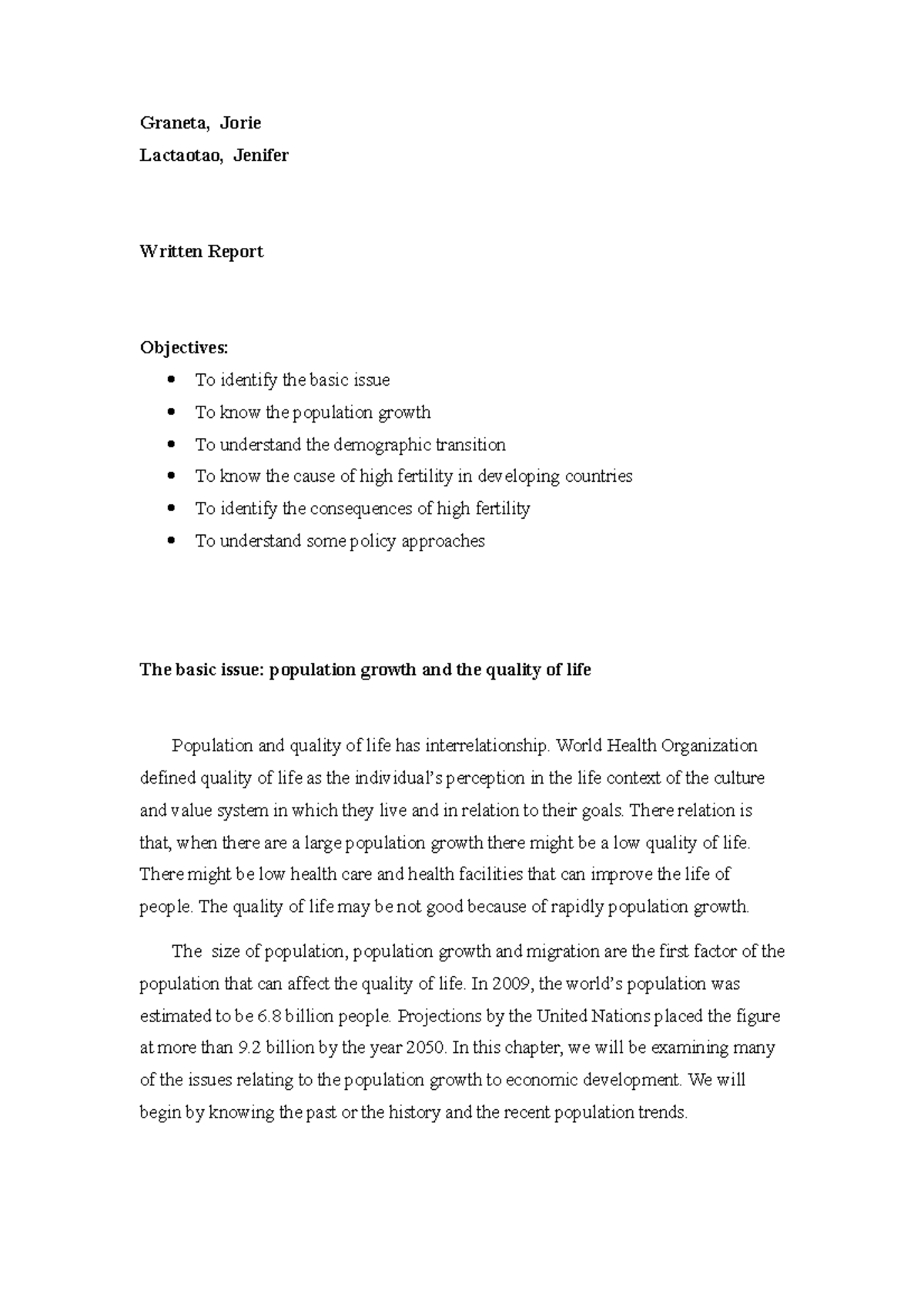 Chapter-6-reports in economic development - Graneta, Jorie Lactaotao ...
