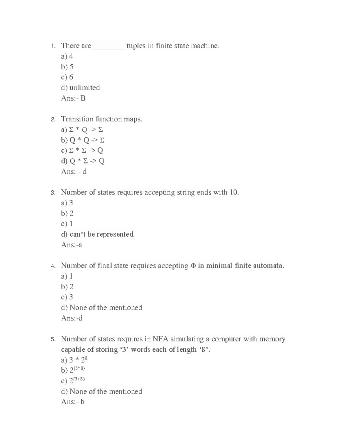 Deterministic And Nondeterministic Finite State Machines Acceptability Of A String By A Finite