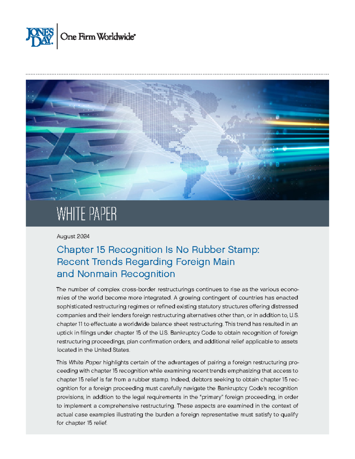 Chapter 15 Recognition Is No Rubber Stamp - WHITE PAPER Chapter 15 Recognition Is No Rubber ...