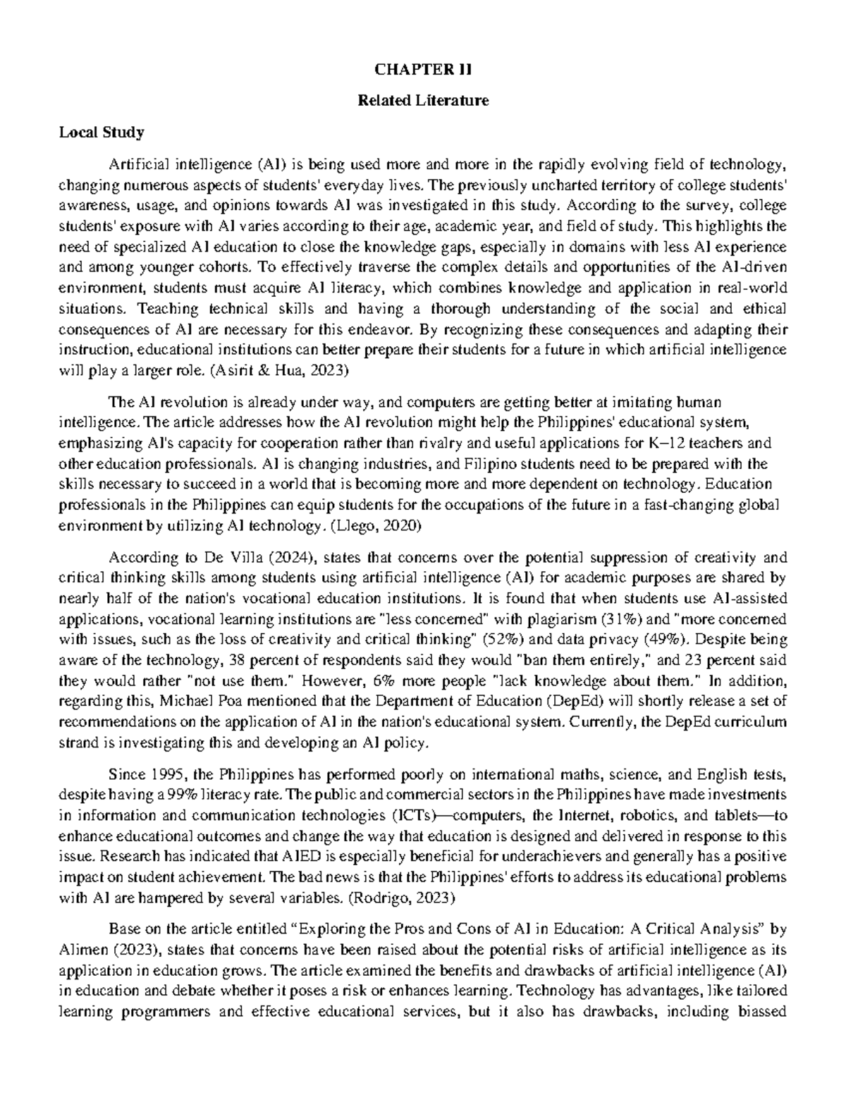 Chapter 2 - Related Literature - CHAPTER II Related Literature Local ...