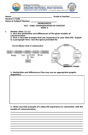 Q1 Grade 7 Math Final - 7 ACTIVITY SHEETS IN MATHEMATICS Quarter 1 ...