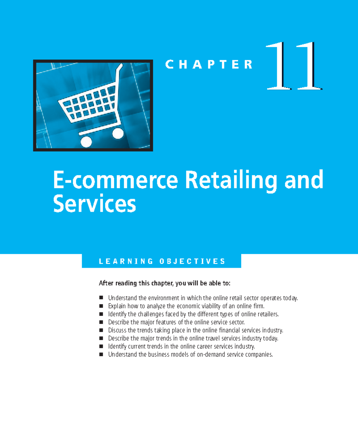 Chapter 11 e Commerce Retailing and Services - C H A P T E R 11 E ...