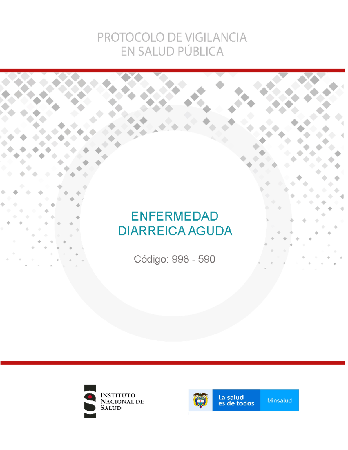 Pro EDA - doc - ENFERMEDAD DIARREICA AGUDA Código: 998 - 590 DOCUMENTO ...