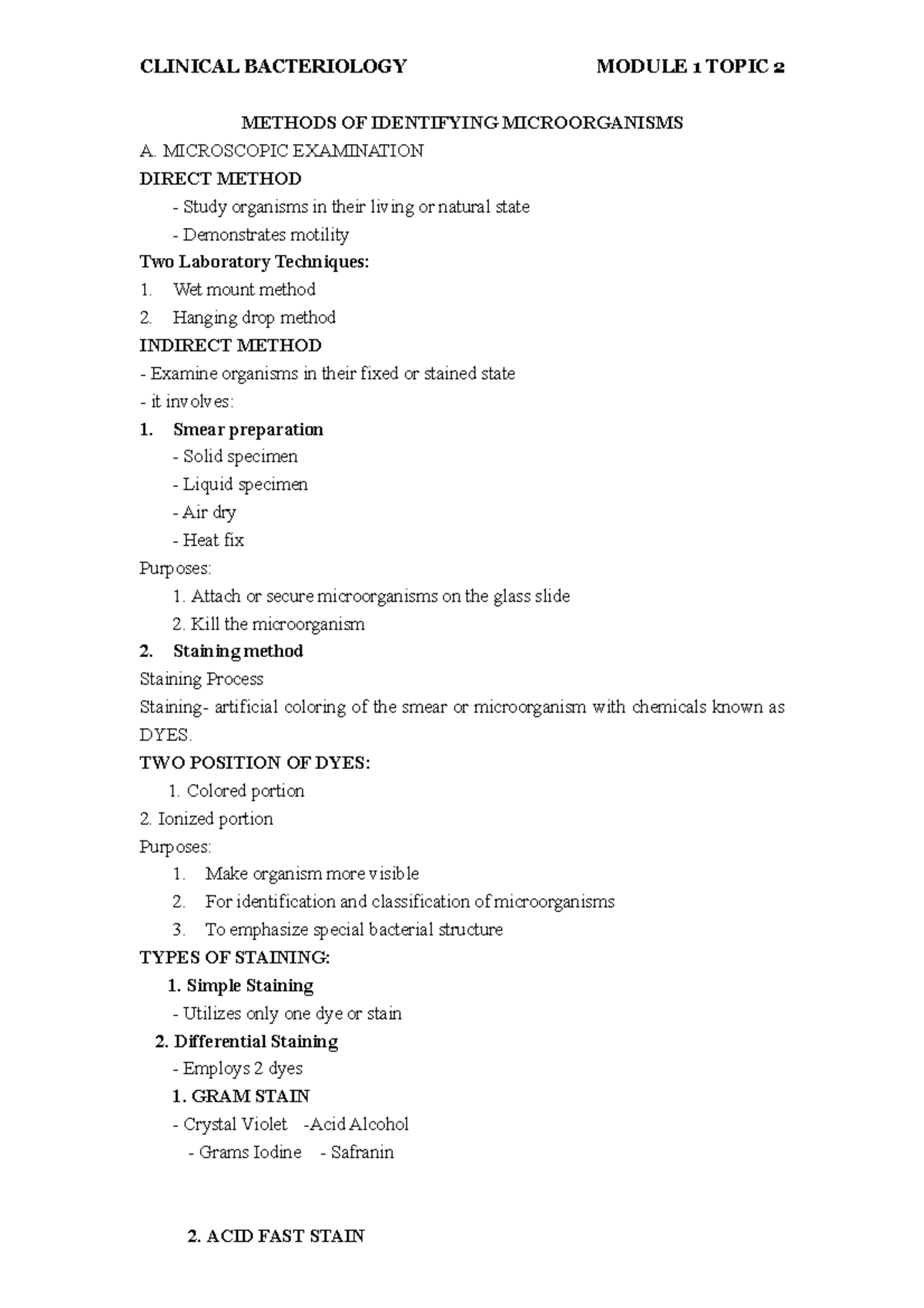 2 Methods OF Identifying Microorganisms - METHODS OF IDENTIFYING ...