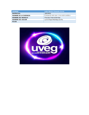 Avance 1 de la practica Profesional - Avance 1 Datos generales Nombre ...