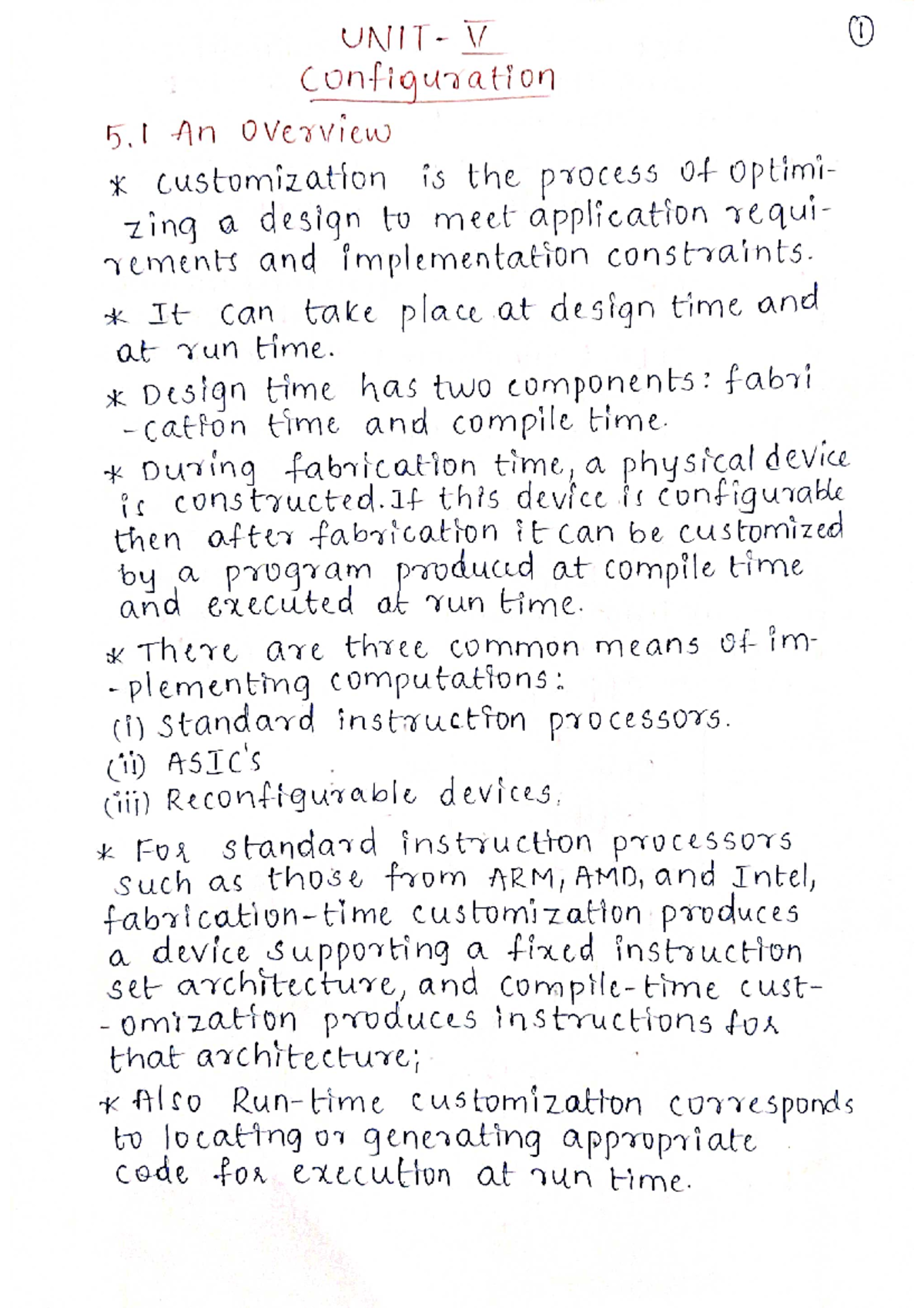 Soca Unit V Notes Summary Electronics And Communication Studocu