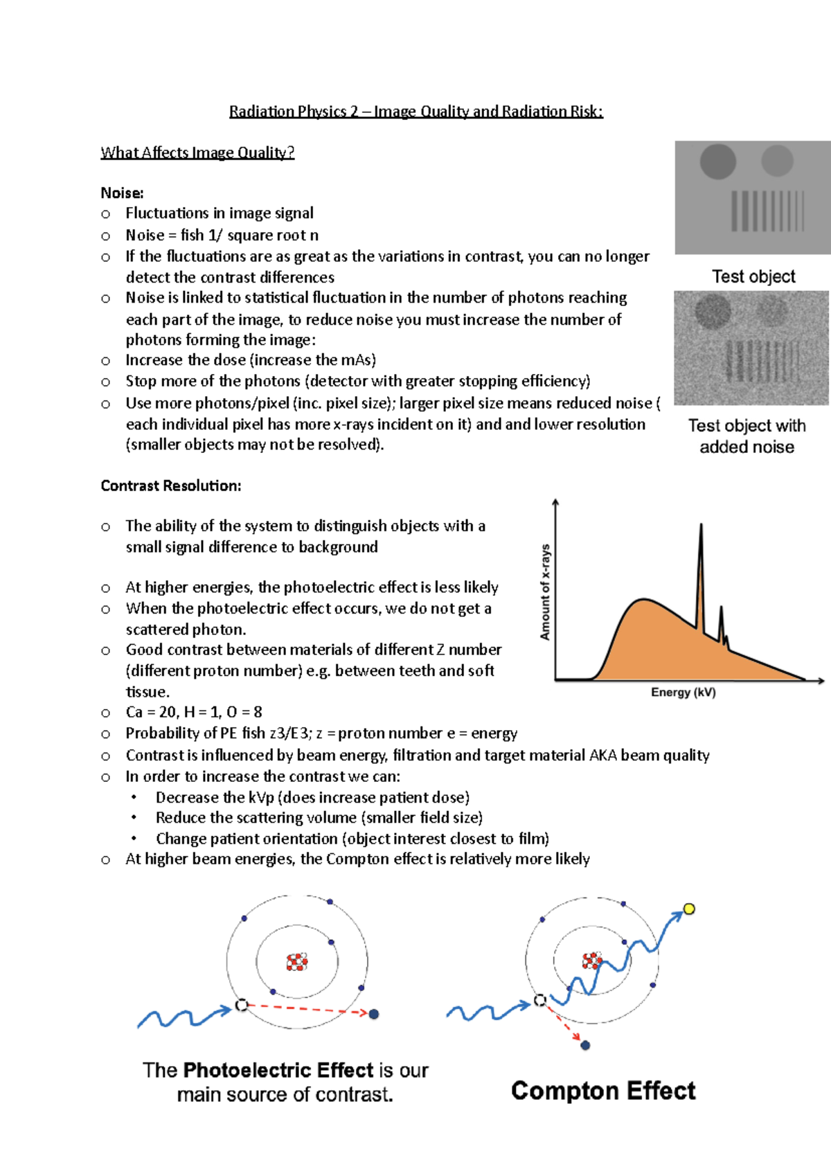Radiation Physics 2 - pixel size); larger pixel size means reduced ...
