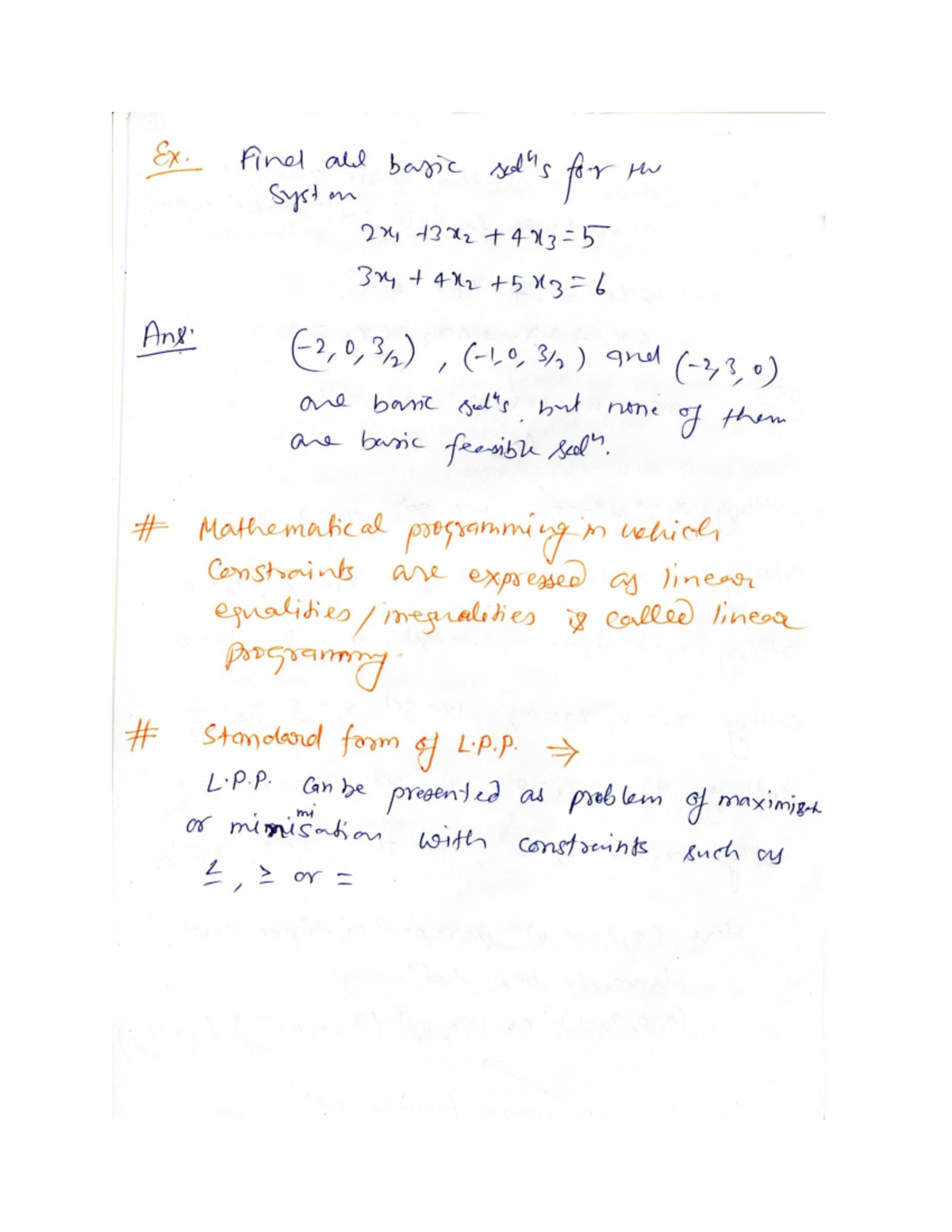 Basic Solution and Simplex Method - Ex. find all basic set for the Syst ...
