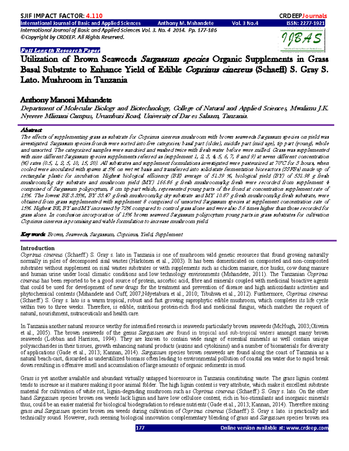 Vol 3 4 11 Ijbas - RRL - International Journal of Basic and Applied ...
