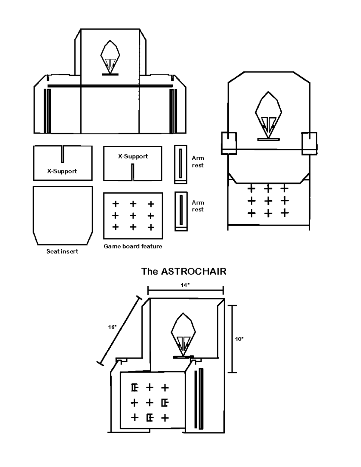 chair diagram - chair project - apsc 101 - 14” 10” 16” or as ####### 8 8 , / .. I ? ?g or as I D ...