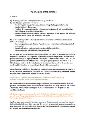TD Théorie des Orga-TD1 - Licence 3 Gestion Théorie des organisations Ophélia KARTI ophelia@uvsq ...