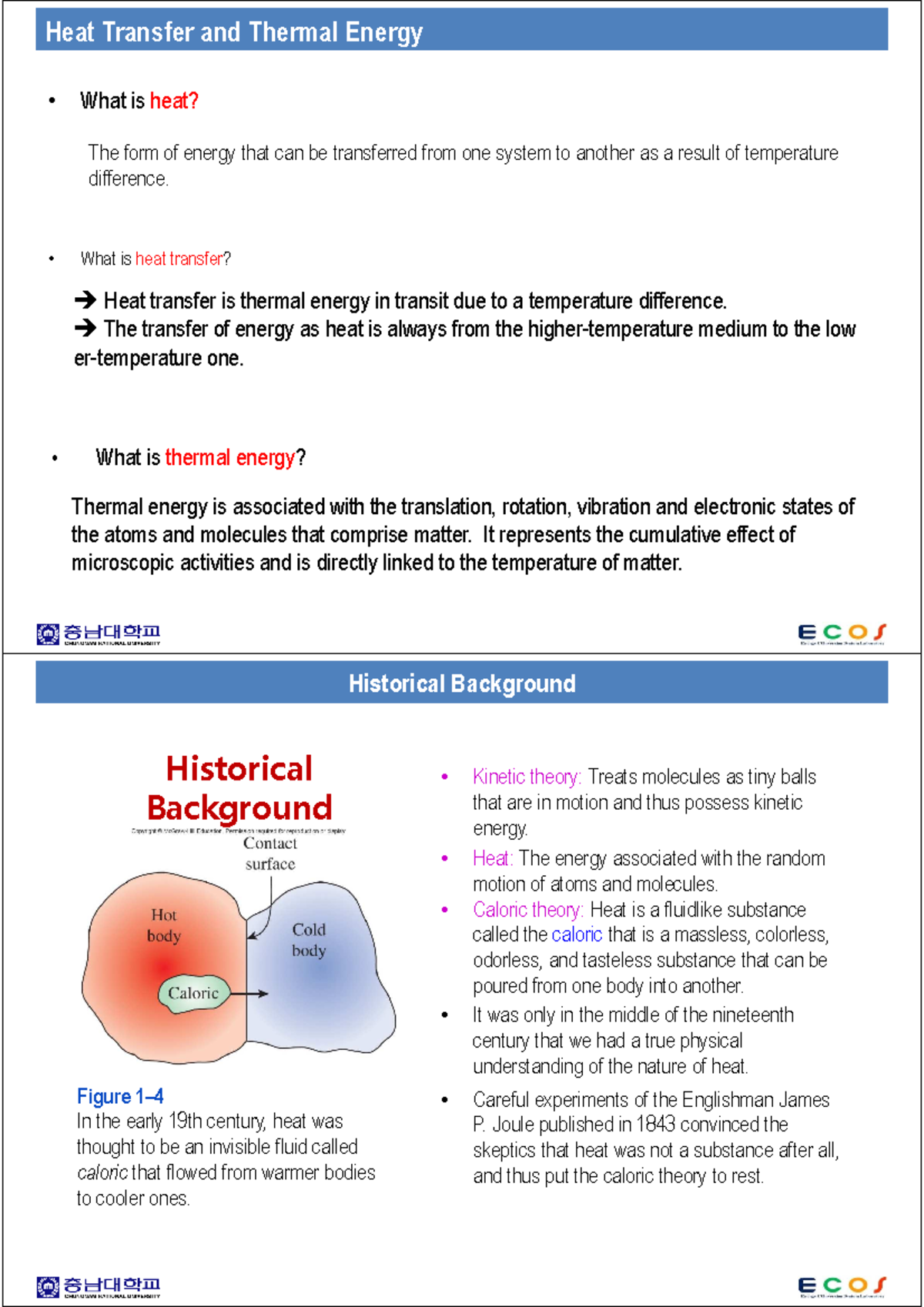 Chap01 02 - Heat Transfer and Thermal Energy What is heat transfer ...