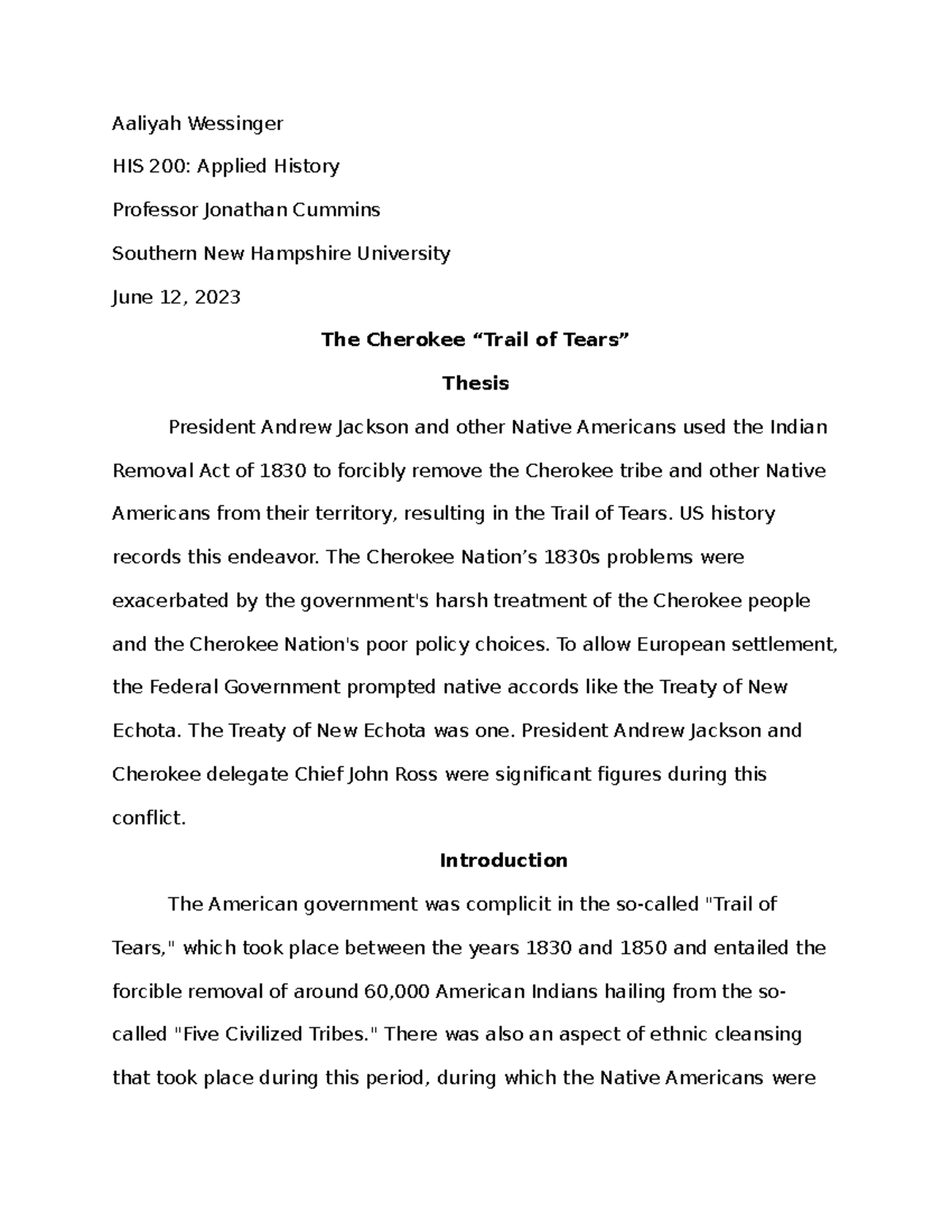 7-3 Historical Analysis Essay Progress Check 3 - Aaliyah Wessinger HIS ...