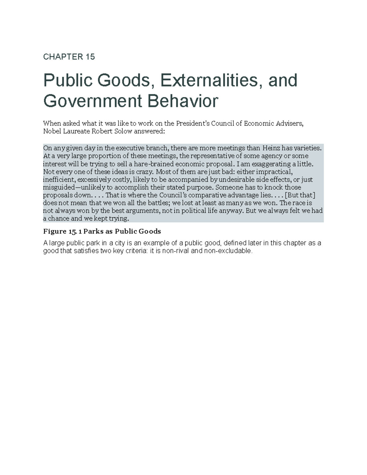 15.0 - Intro - Public Goods. Externalities. and Government Behavior ...