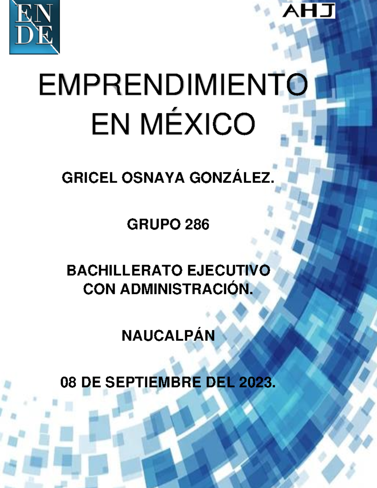 Osnaya González Gricel - EMPRENDIMIENTO EN MÉXICO GRICEL OSNAYA ...