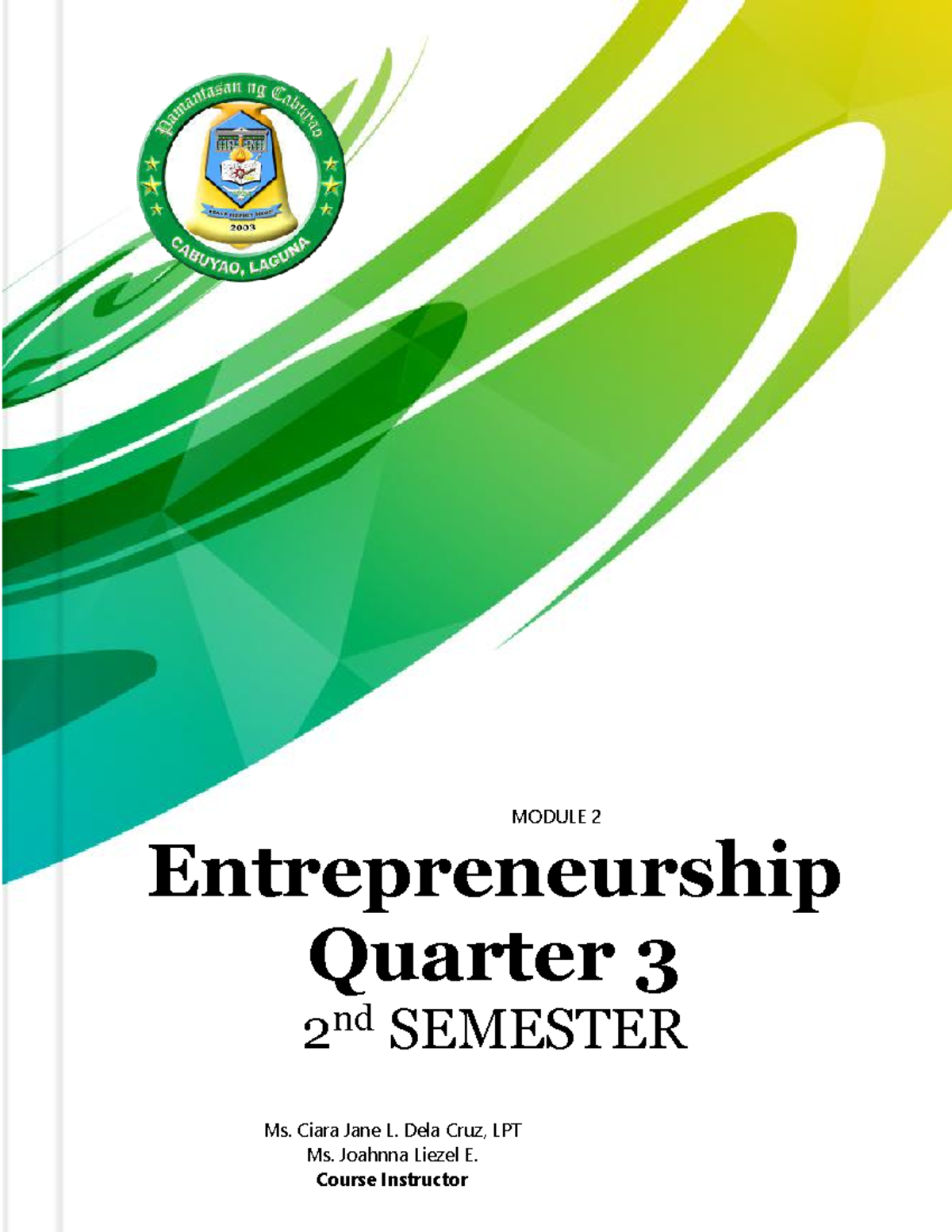 Module 2 Lesson 1 Recognize a Potential Market - 1 Entrepreneurship ...