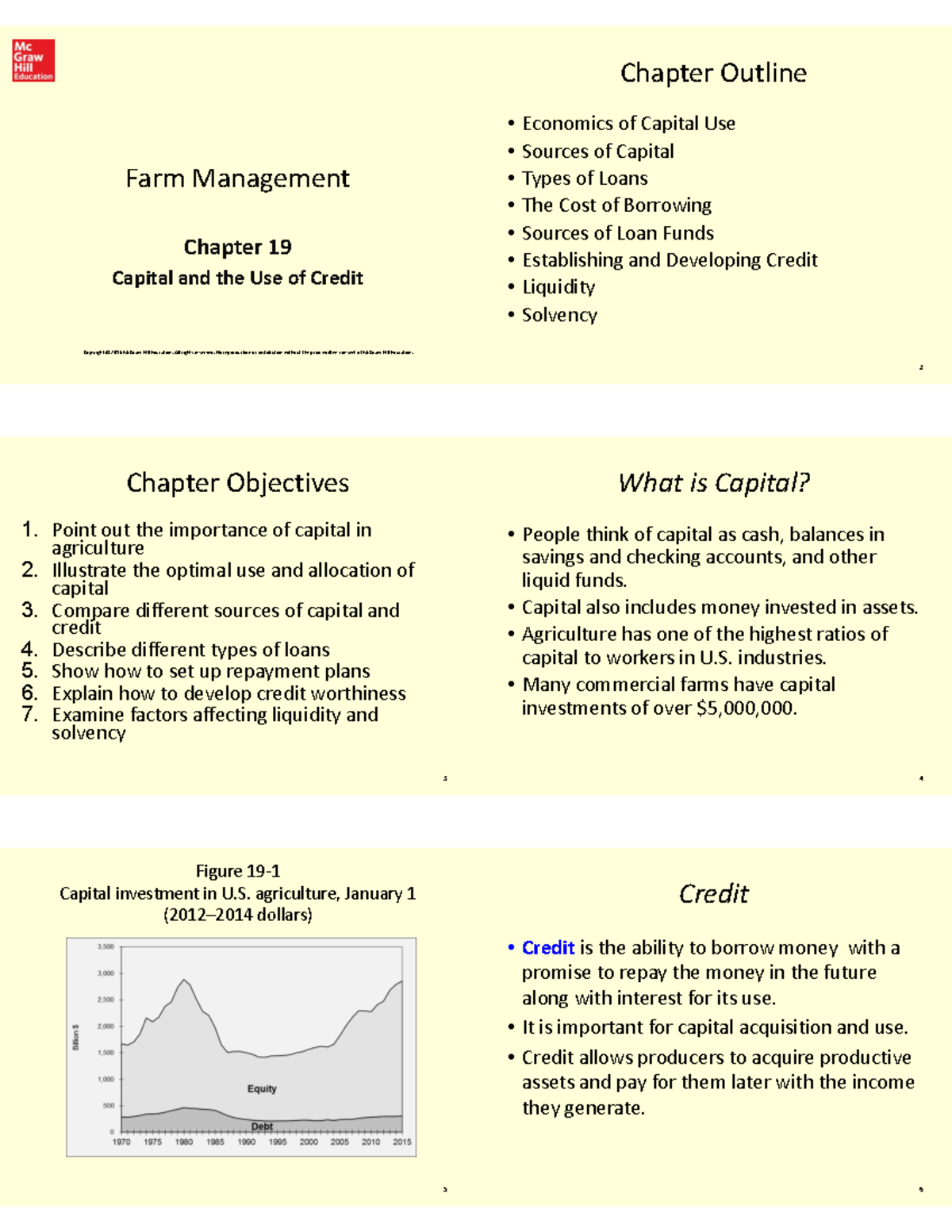 FBM chapter 19 Lecture - Farm Management Chapter 19 Capital and the Use ...