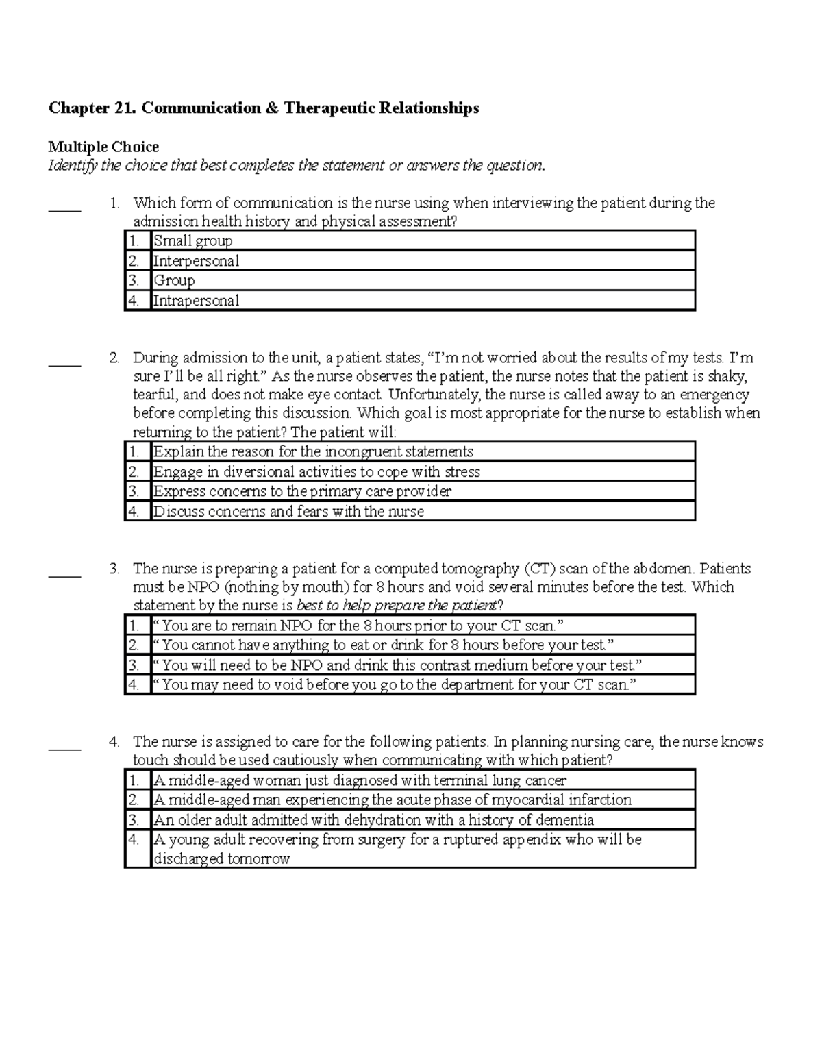 Ch21 fun chapter 21 test questions to help you study - Chapter 21 ...