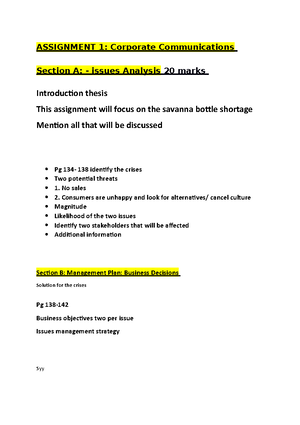 CCOM6212 MO - ..... - Corporate Communication CCOM 6212 MODULE OUTLINE 2022 (First Edition: 2018 ...