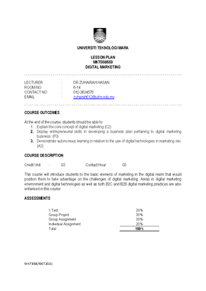 Contoh Kertas Kerja - UNIVERSITI TEKNOLOGI MARA (UiTM) CAWANGAN MELAKA ...