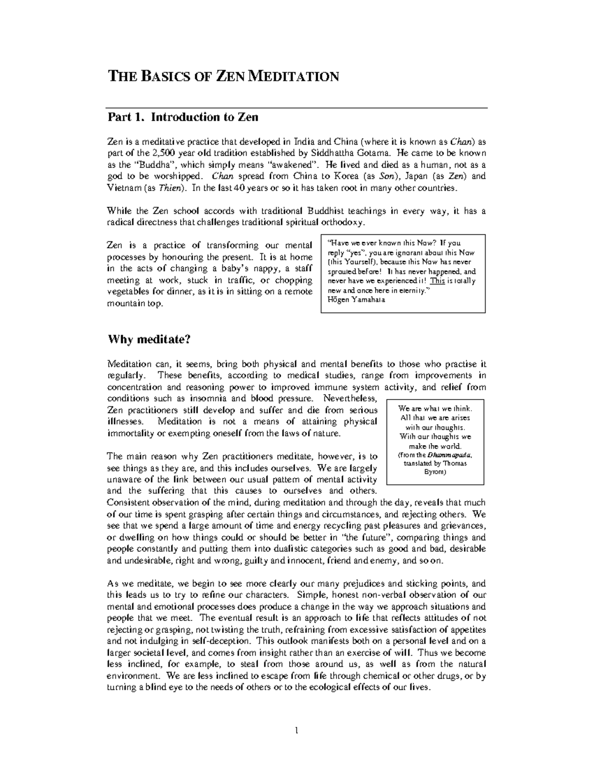 20. The Basics of Zen Meditation author Open Way Zen Brisbane - We are ...