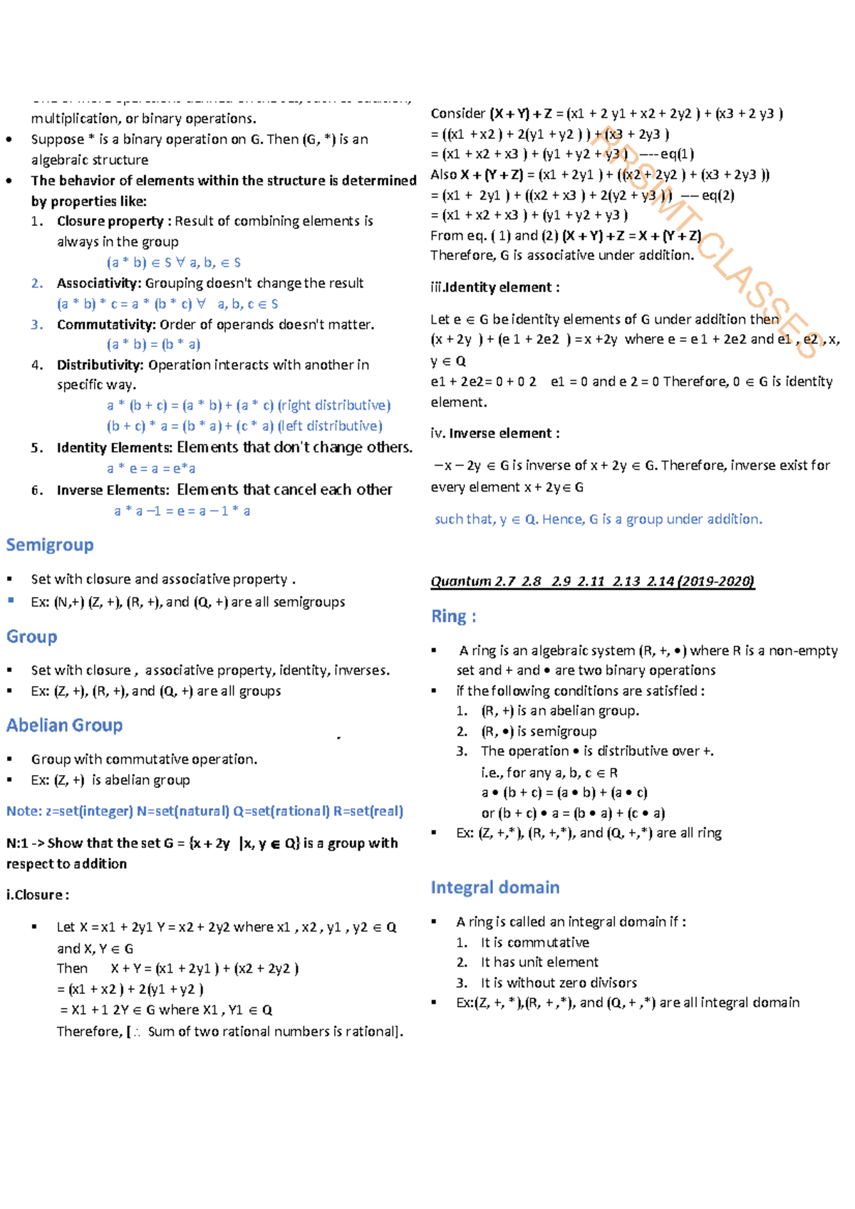 Dstl unit 4 one shot - One or more operations defined on the set, such as addition, - Studocu