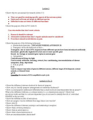 NEUROC 3000 chapter 2 (cells of the nervous system) notes part 1 ...