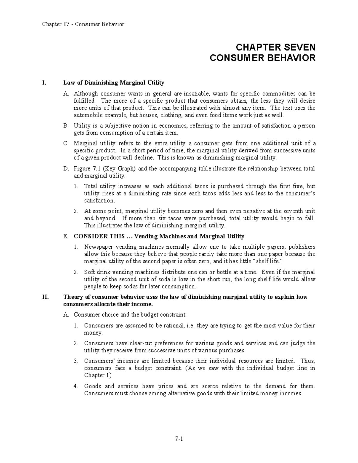 End of Chapter 7 Questions - Chapter 07 - Consumer Behavior CHAPTER ...