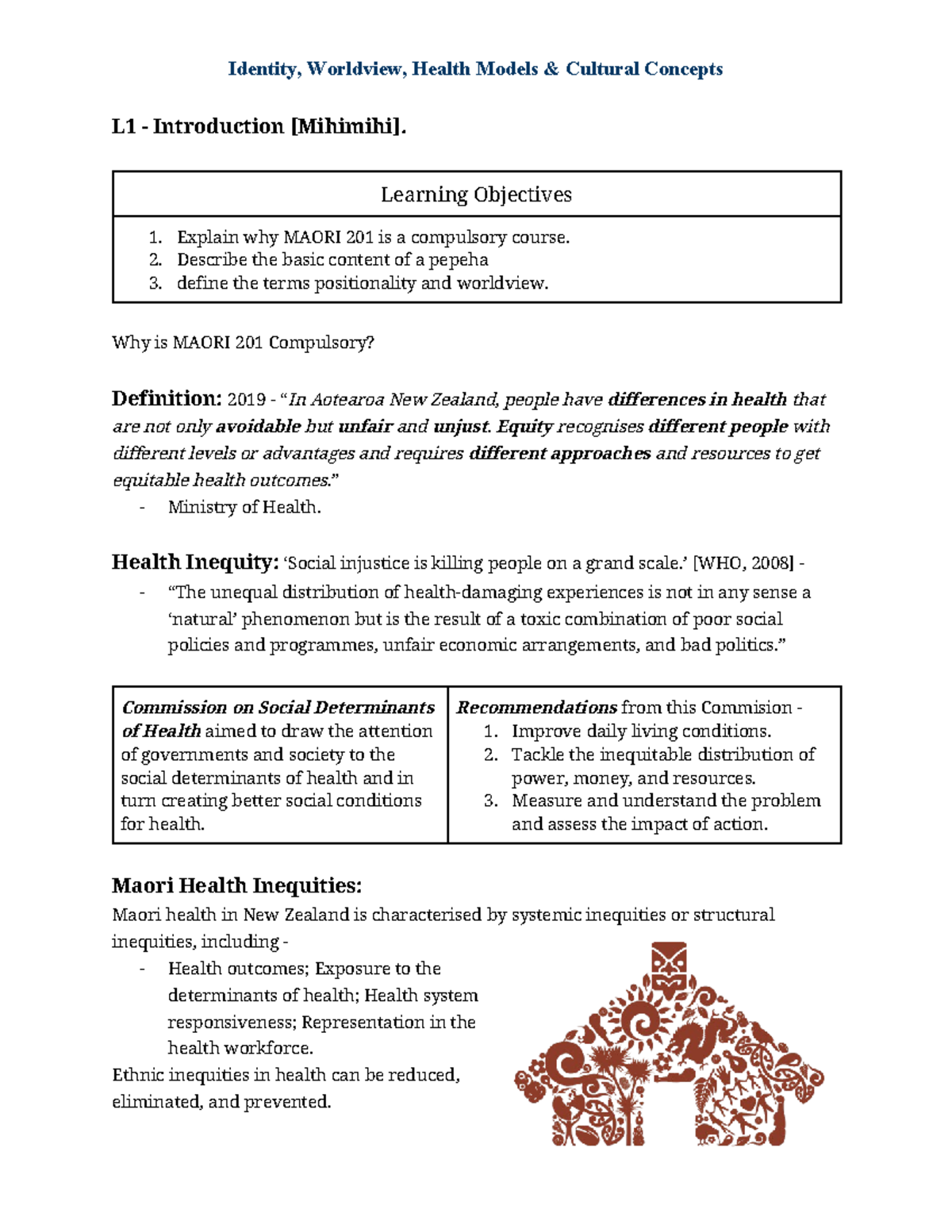 1) Identity, Worldview, Health Models & Cultural Concepts - L1 ...