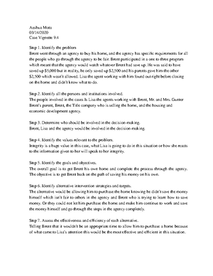 Case vignette 4 - book assignment - Azshua Mota January 30, 2020 1 had ...