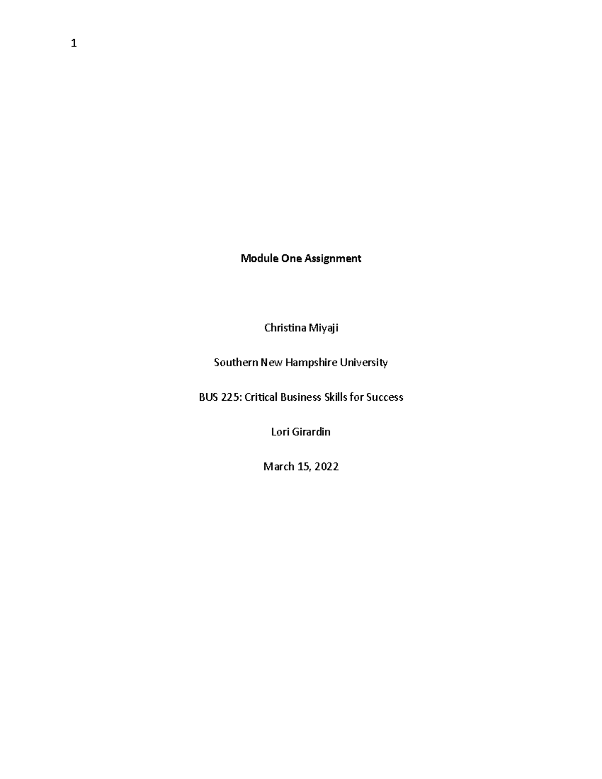 BUS225 Module One Assignment - Disney realized that they needed to ...