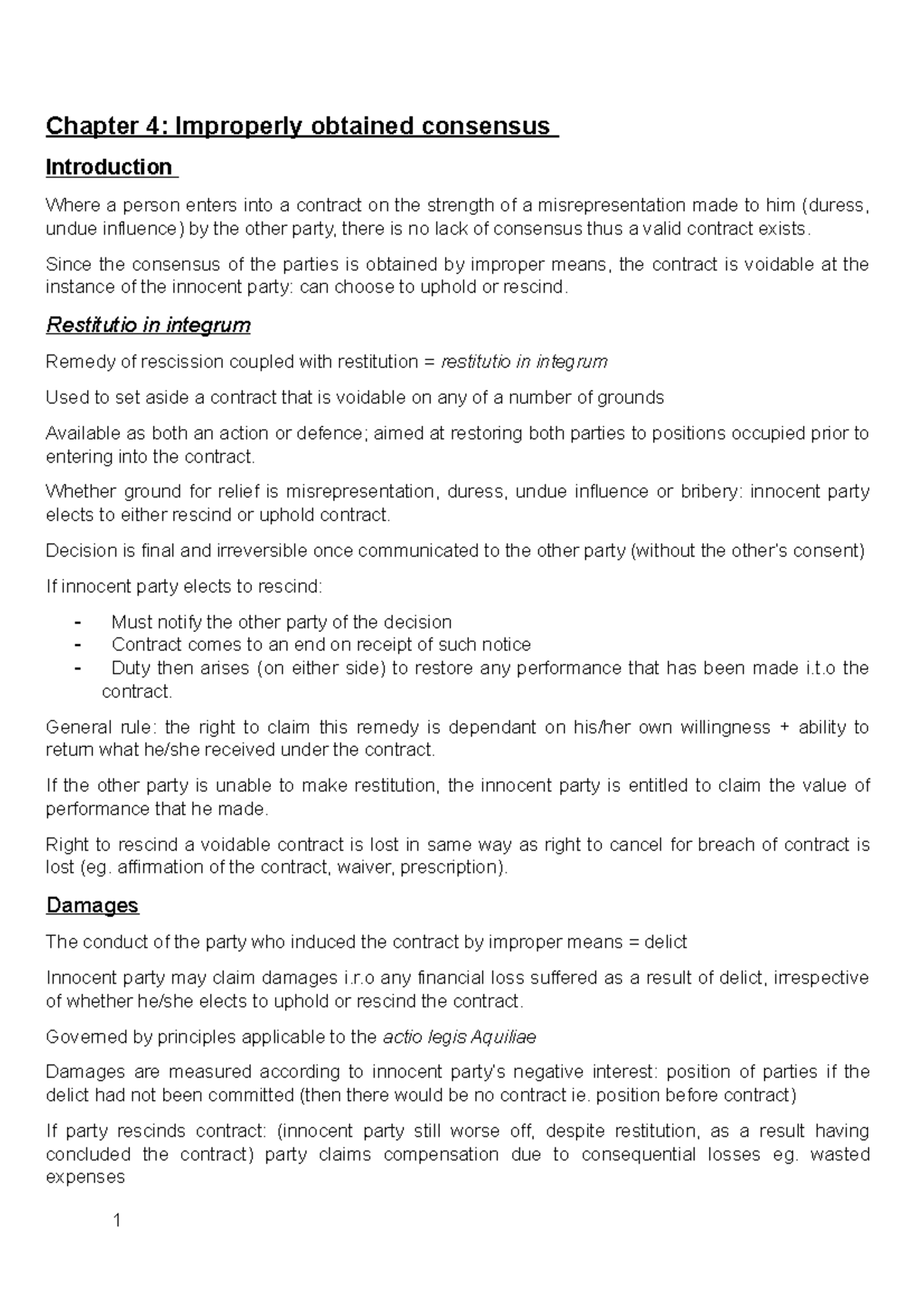 Ch 4 Improperly obtained consensus - Chapter 4: Improperly obtained consensus Introduction Where ...
