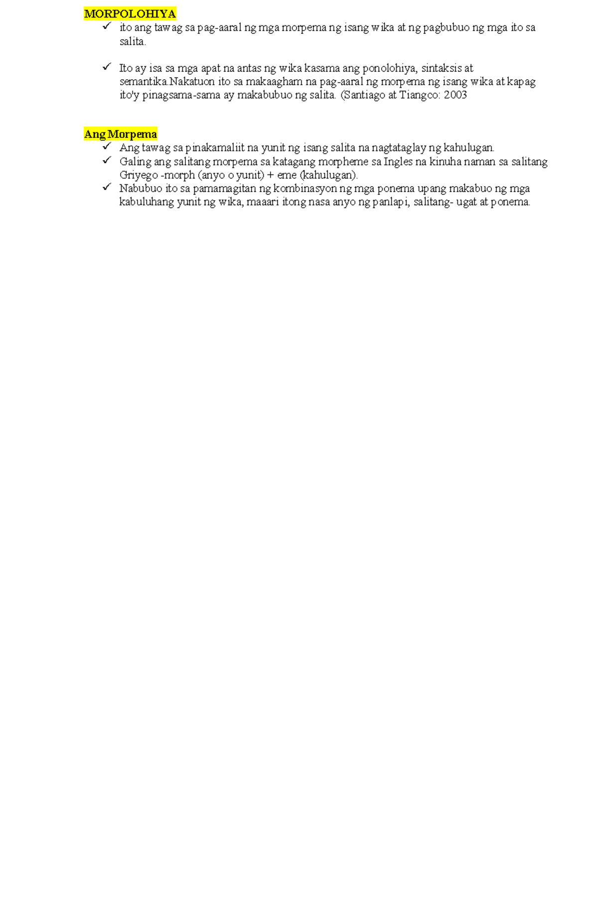 Uri ng morpema sa wikang filipino - MORPOLOHIYA ito ang tawag sa pag ...